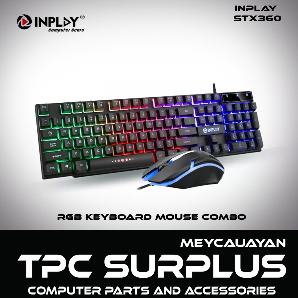 INPLAY STX360 RAINBOW/ RGB SUSPENDED BACKLIGHT GAMING KEYBOARD AND ...
