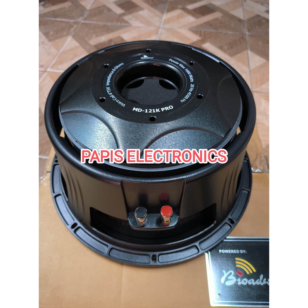 Broadway 12" SPEAKER 1000watts MD-121K PRO | Shopee Philippines