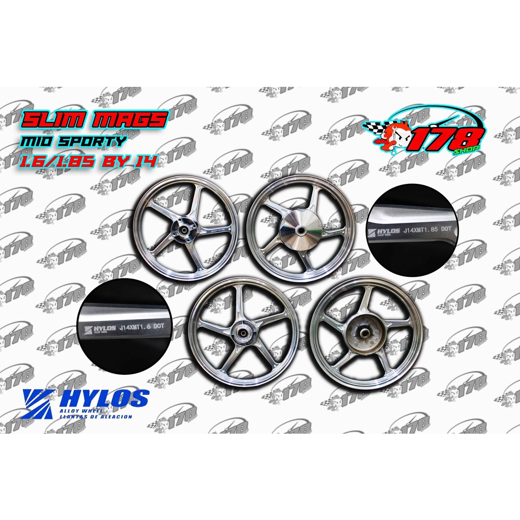 Hylos alloy mags mio sporty 14" w/bearing | Shopee Philippines