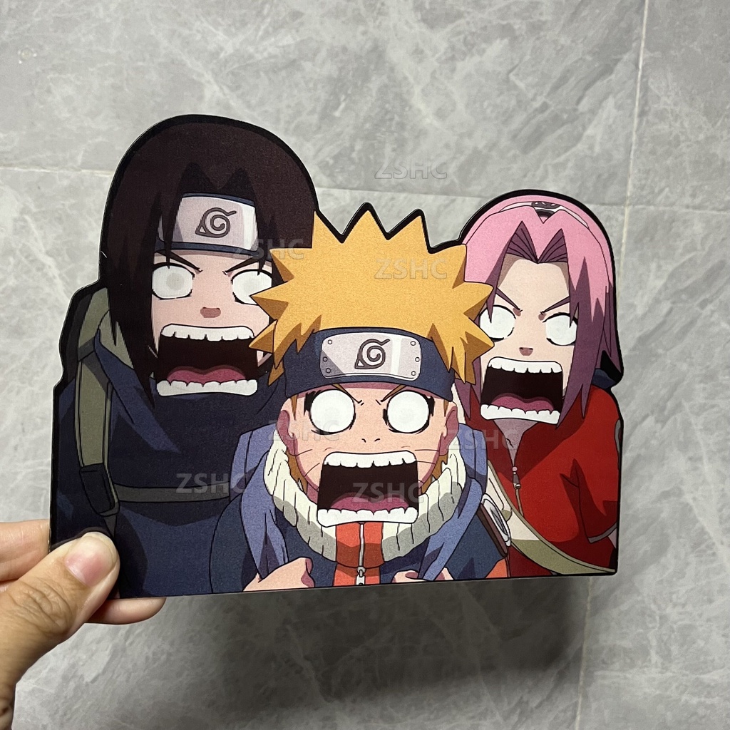 NARUTO Anime Characters Funny Motion Sticker Waterproof Decals for Cars ...