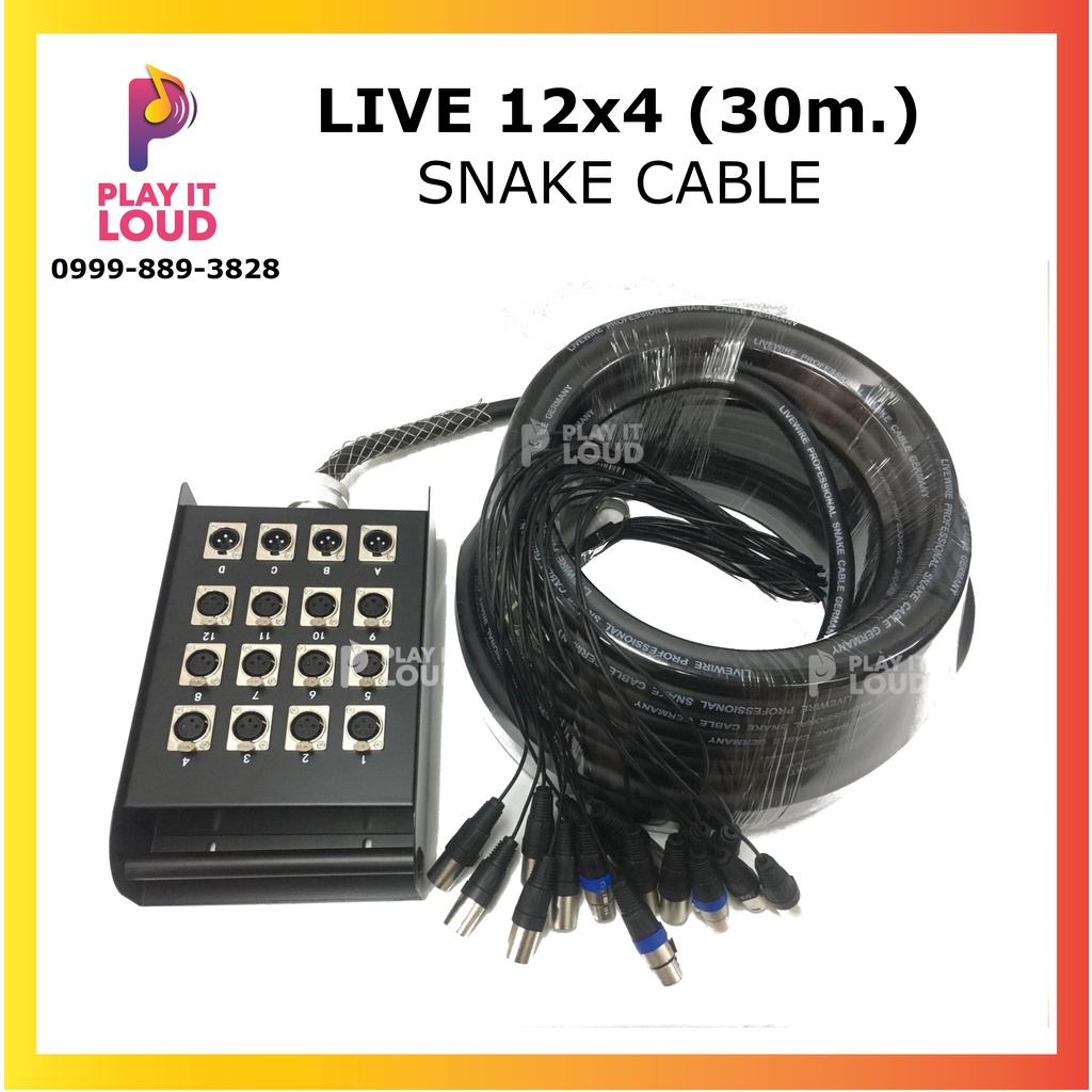 LIVE SNAKE CABLE 12x4 (30m) / 12+4 SNAKE CABLE | Shopee Philippines