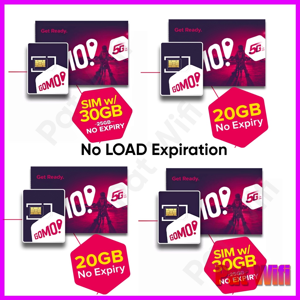 Gomo Simcard - 30GB No Load Expiry / Unli for 1 month | Shopee Philippines