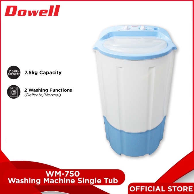 Dowell Washing Machine Single Tub WM-750 7.5 kg capacity | Shopee Philippines