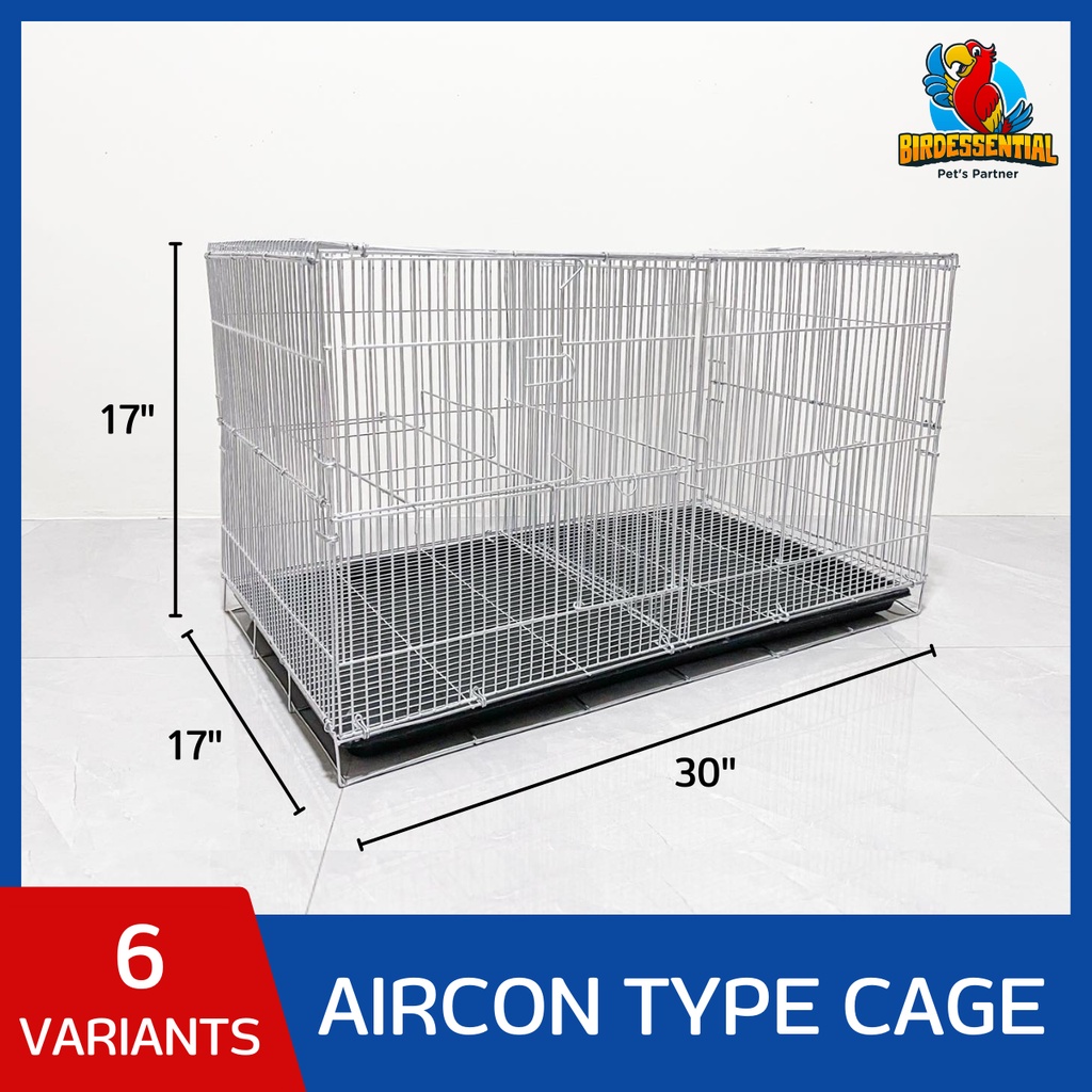 Collapsible AC Cage (17x30 inches) with removable divider and nest box ...