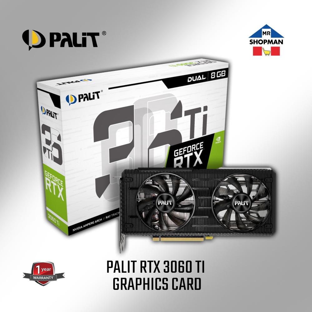 Palit GeForce RTX 3060Ti Dual OC 8GB Video Graphics Card | Shopee ...