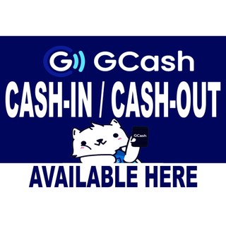 GCASH CASH IN CASH OUT AVAILABLE HERE BOND SIZE SIGN PVC TYPE | Shopee ...