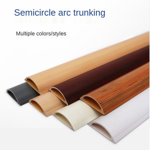 PVC Cable Trunking Wiring Duct Wall Floor Raceway Channel with Cover ...