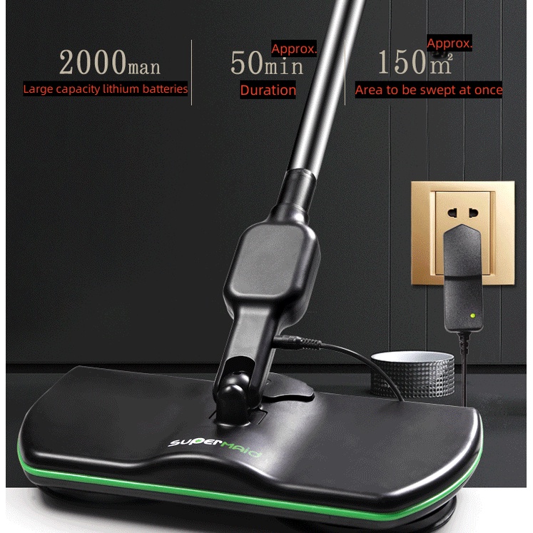 Electric mop handheld rechargeable cleaning mopping machine home radio ...