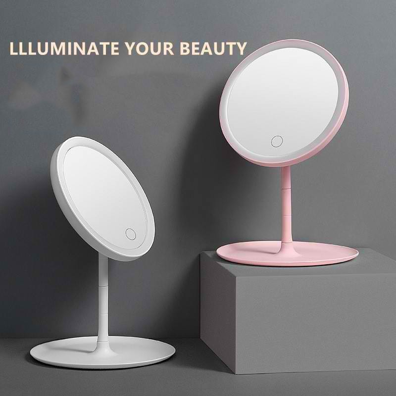 led makeup mirror with light fill tabletop vanity mirror desktop ...