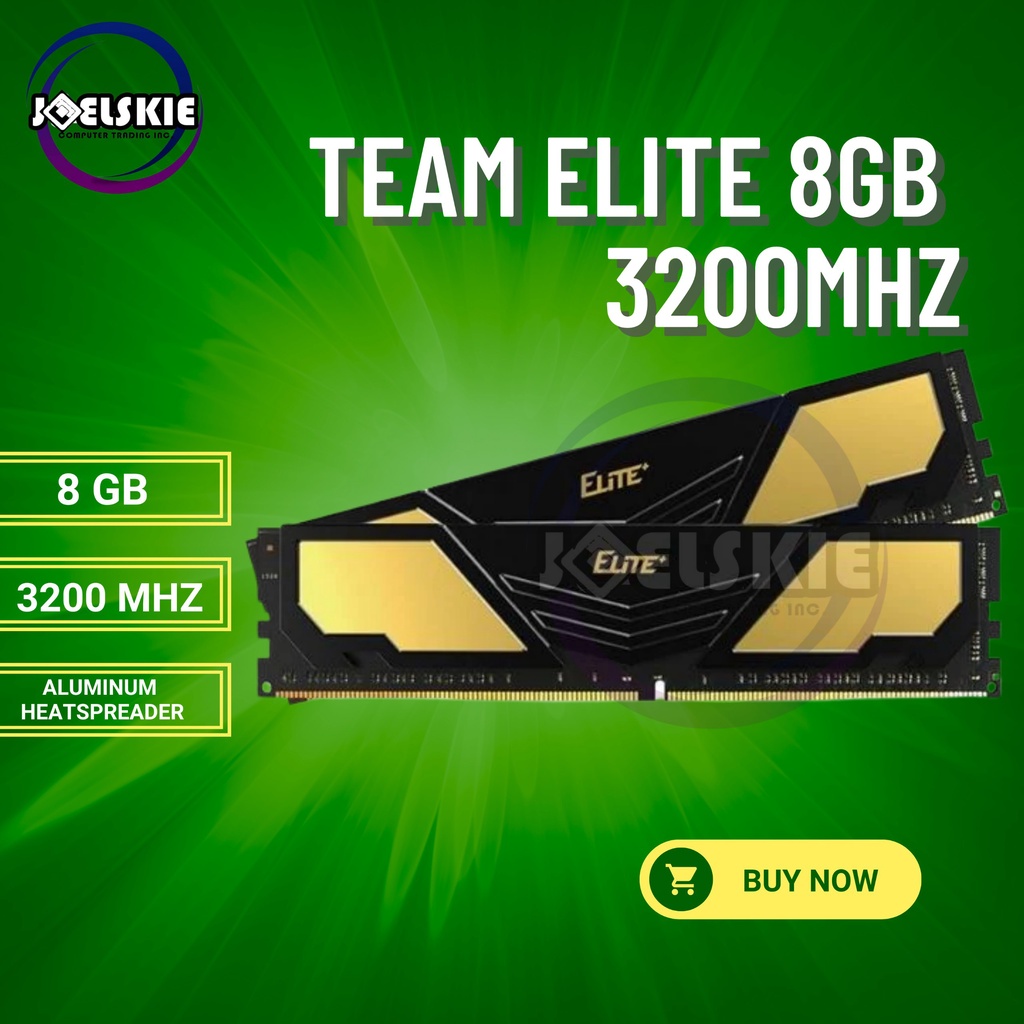 Team Group Elite 8gb DDR4 3200Mhz Gold Red Teamgroup Ram Teamelite ...