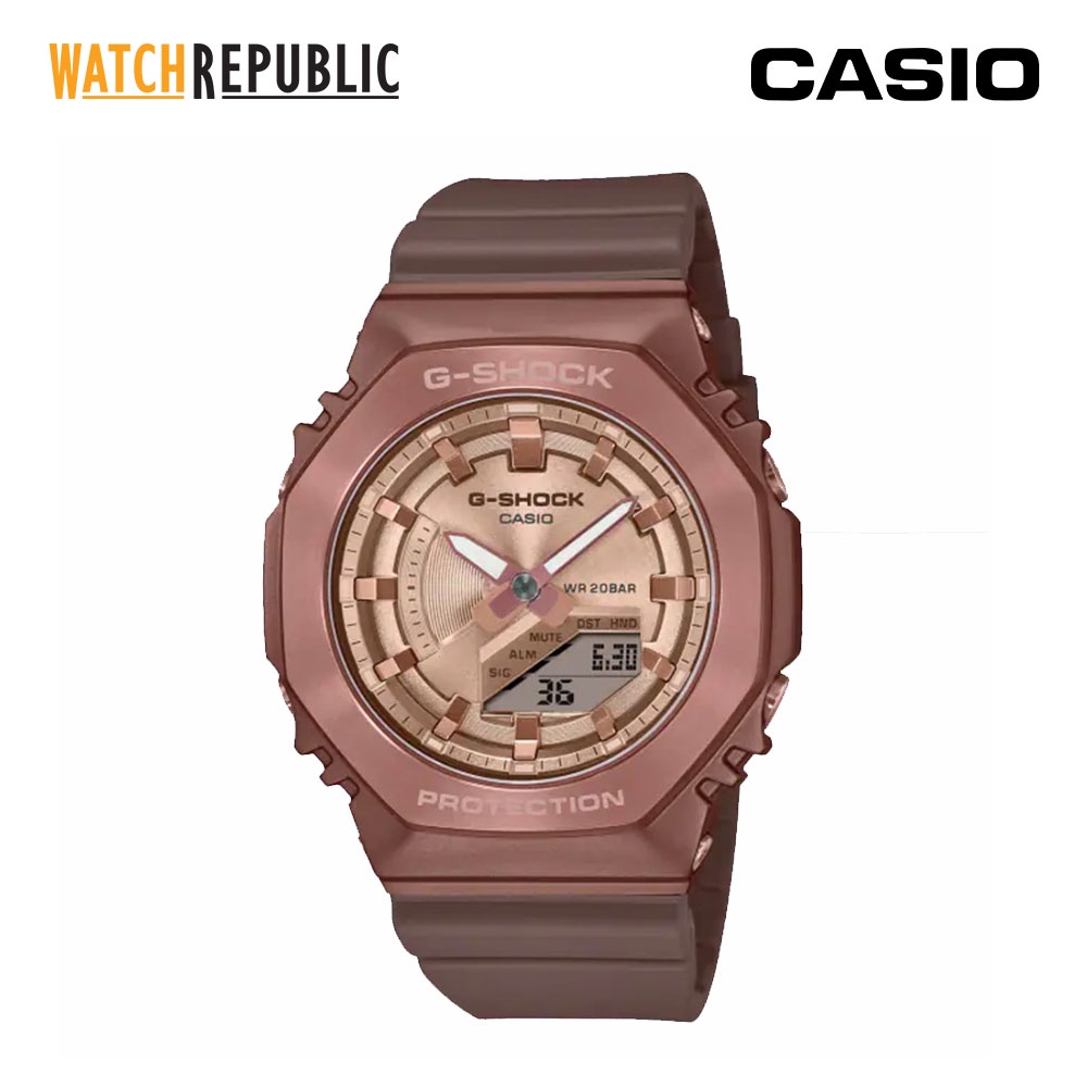 Casio G-Shock Rose Gold Resin Digital Watch For Women CGM-S2100BR-5ADR ...
