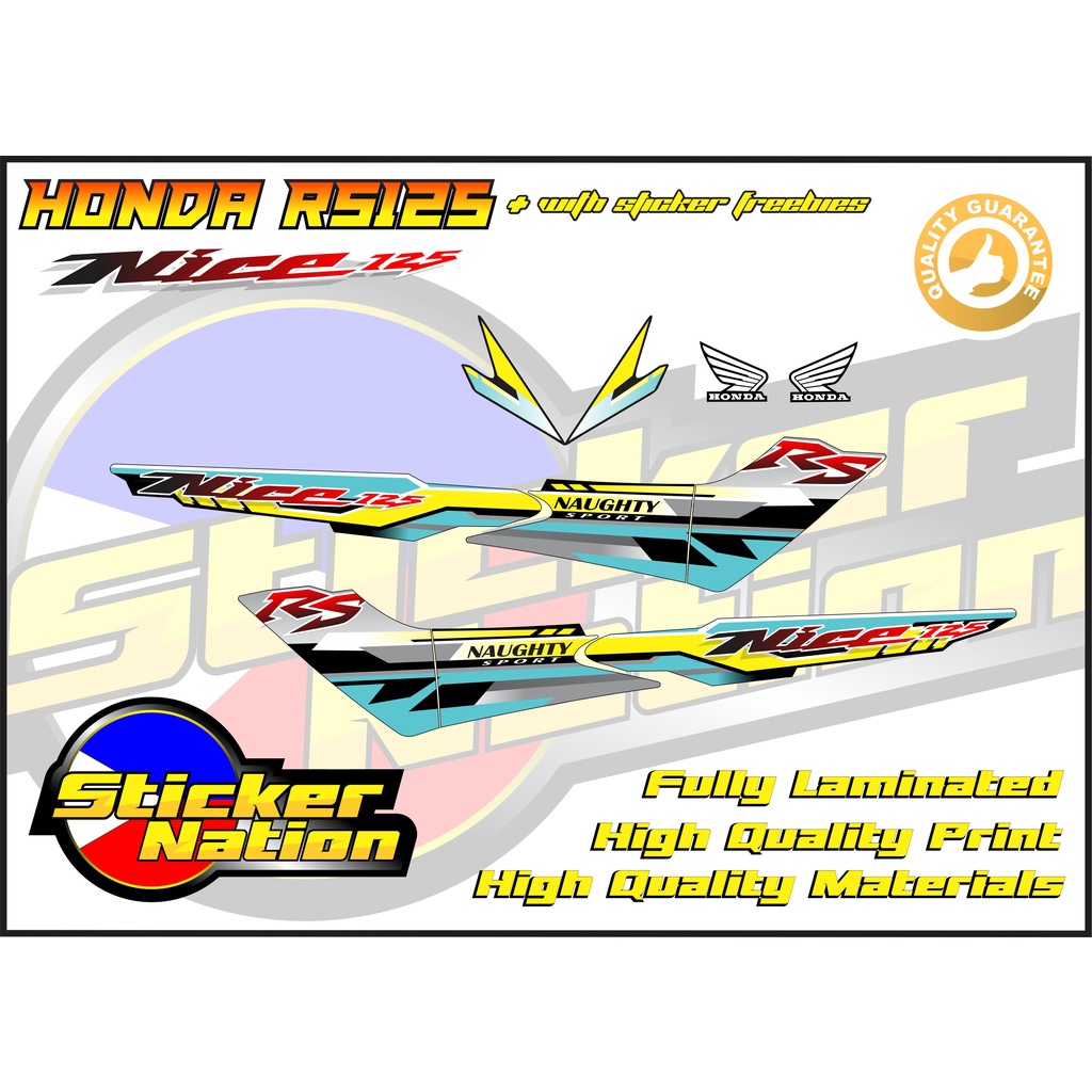 HONDA RS125 NICE DECAL | Shopee Philippines