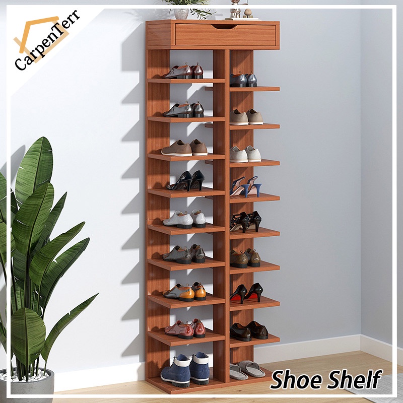Entry-level shoe rack multi-layer home door storage artifact space ...