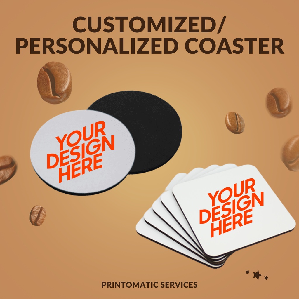 PERSONALIZED/ CUSTOMIZED COASTER/ COASTER WITH PRINT/ | Shopee Philippines
