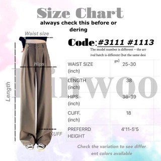 Kinwoo High Waist Trouser 2 botton Loose Type 25-33 Pants Women ...