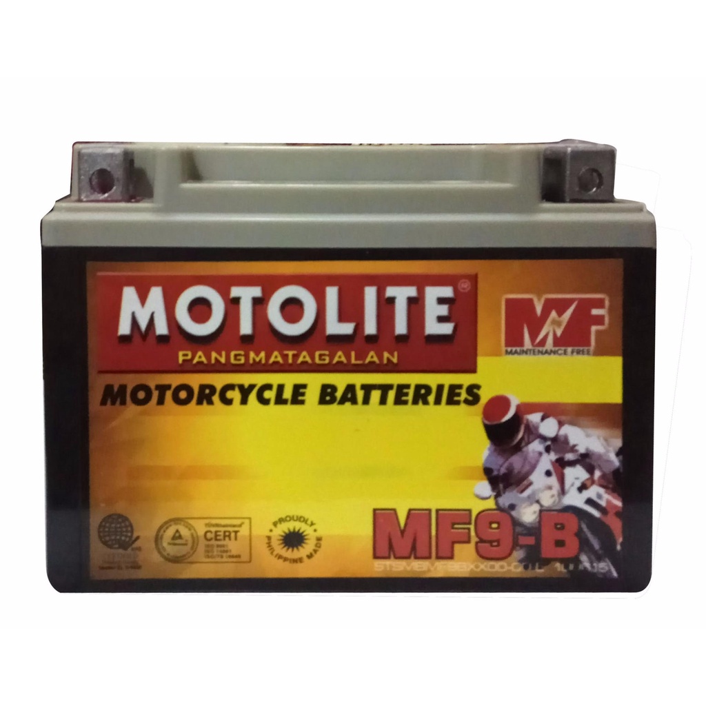 MOTOLITE Motorcycle Battery MF9-B YTX9-BS Maintenance Free | Shopee ...