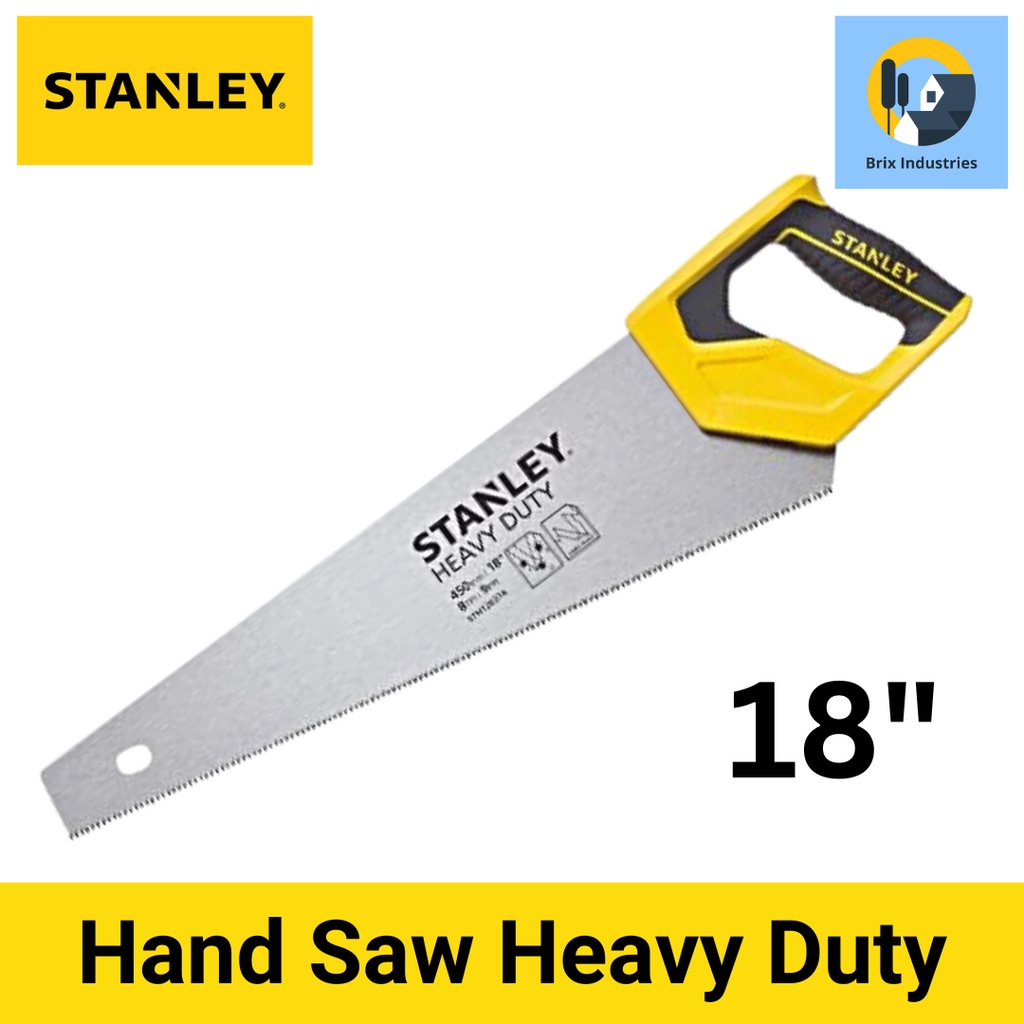 Stanley Bi-Mat Hand Saw Heavy Duty 450mm/18'' #STHT20374-LA | Shopee ...