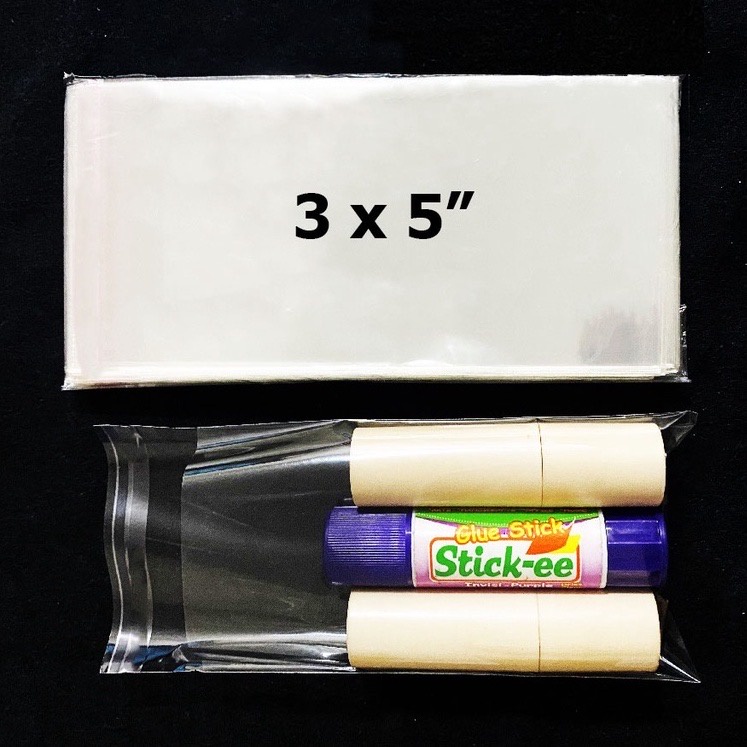 100pcs OPP with Adhesive Clear Plastic Poly Bag (Packaging for Mask ...