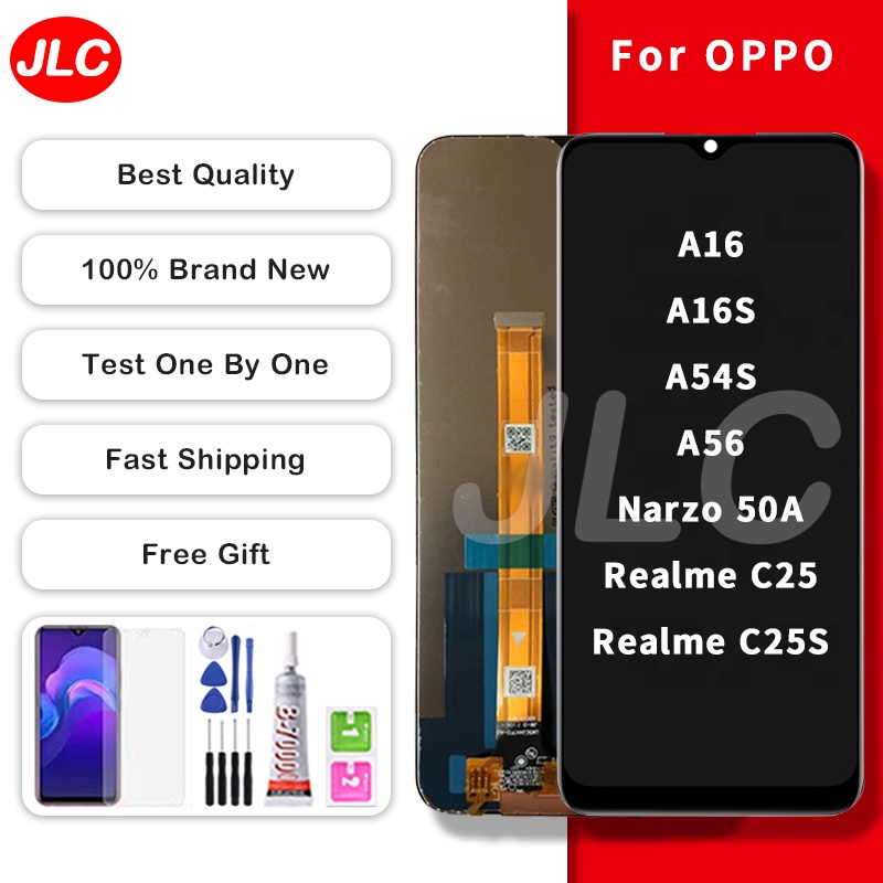 For OPPO A6 2021 A16 A16S A54S A56 Realme C25 C25S Narzo 50A Lcd Touch ...