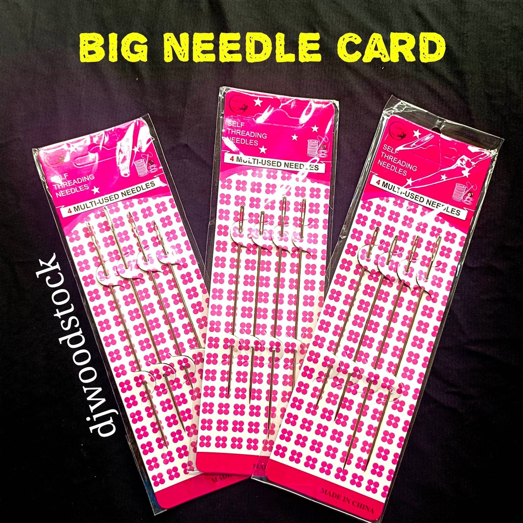 BIG NEEDLE CARD, 4PCS PER CARD | Shopee Philippines