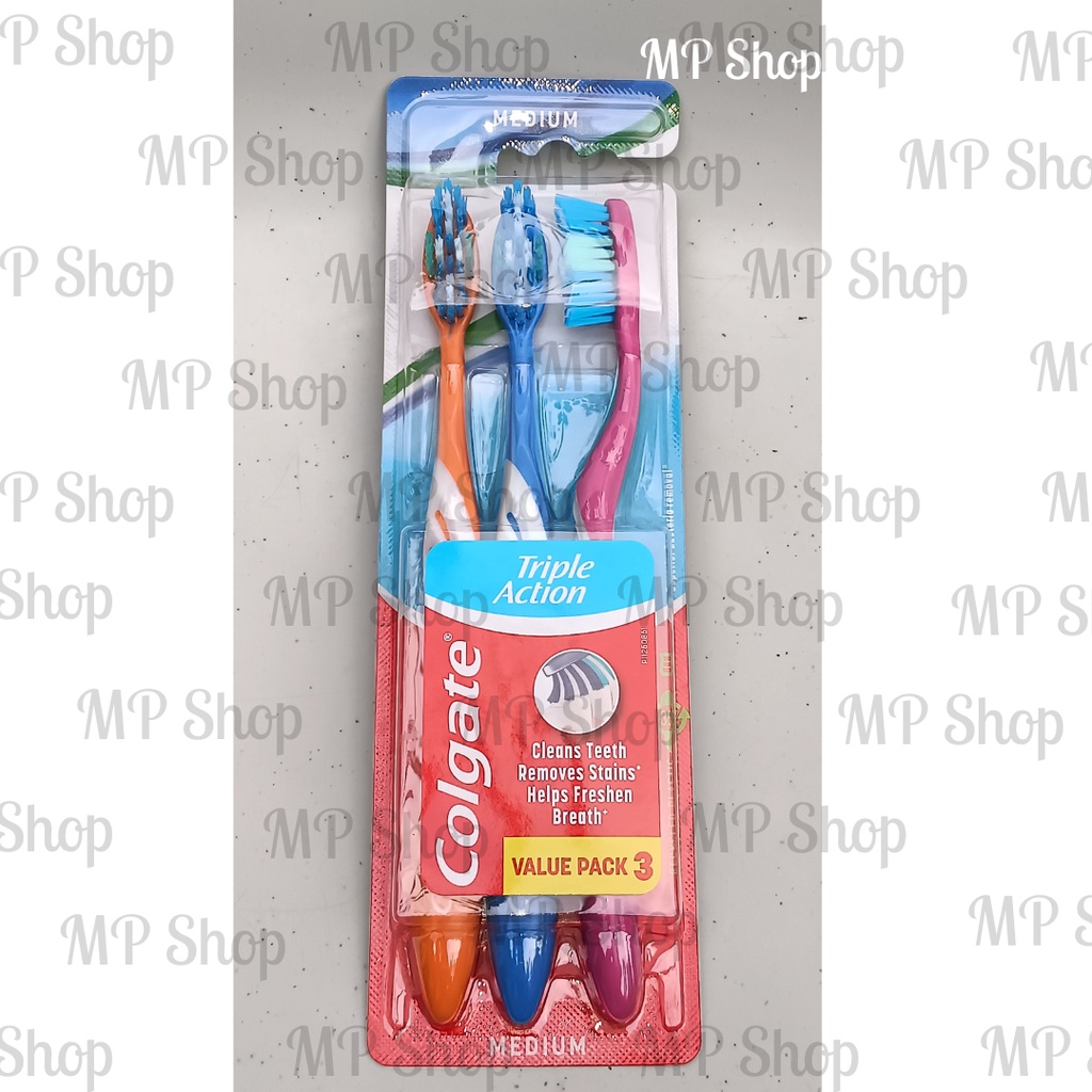 Colgate Triple Action Toothbrush (Pack of 3's) | Shopee Philippines