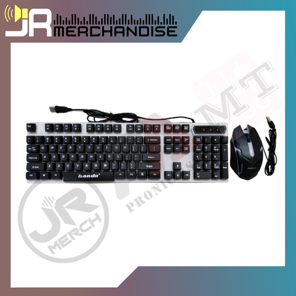 Banda Gaming Keyboard and Mouse Set with Lights | Shopee Philippines