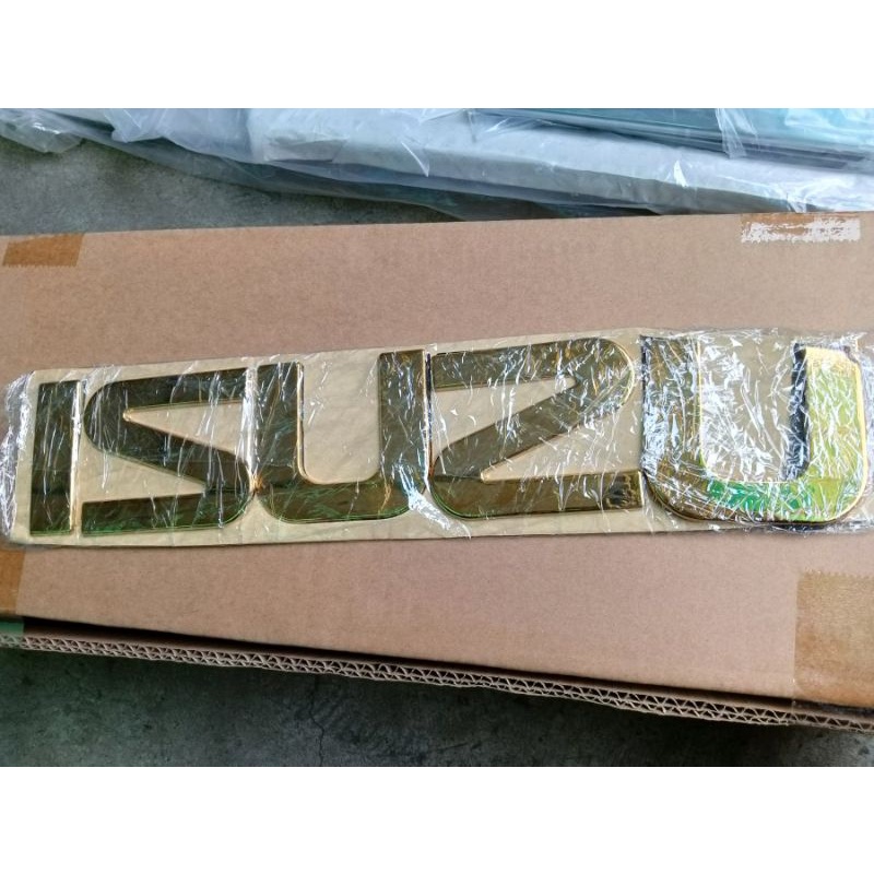 Emblem ISUZU Letter for elf NKR/NPR/NHR/NQR | Shopee Philippines