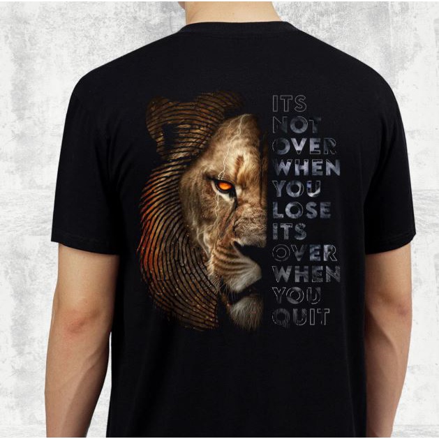 ITS NOT OVER WHEN YOU LOSE - 100% Cotton T-Shirt - Vortex Wear PH ...