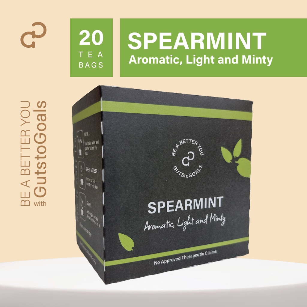 Spearmint Tea 20 teabags GutsToGoals Aromatic Light and Minty also ...