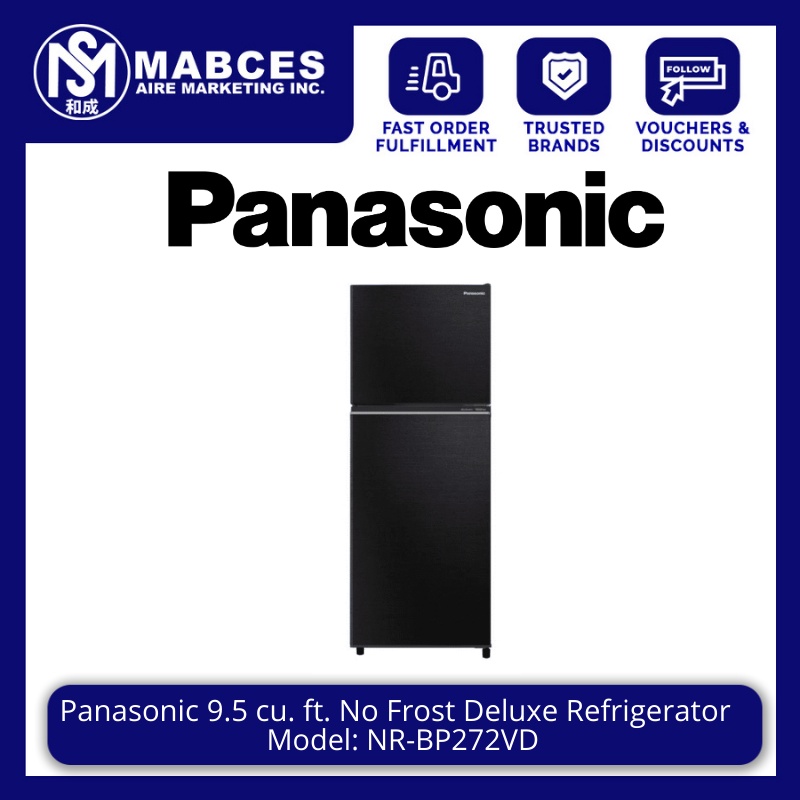 Panasonic 9.5 cu.ft. No Frost Deluxe Refrigerator NR-BP272VD | Shopee ...