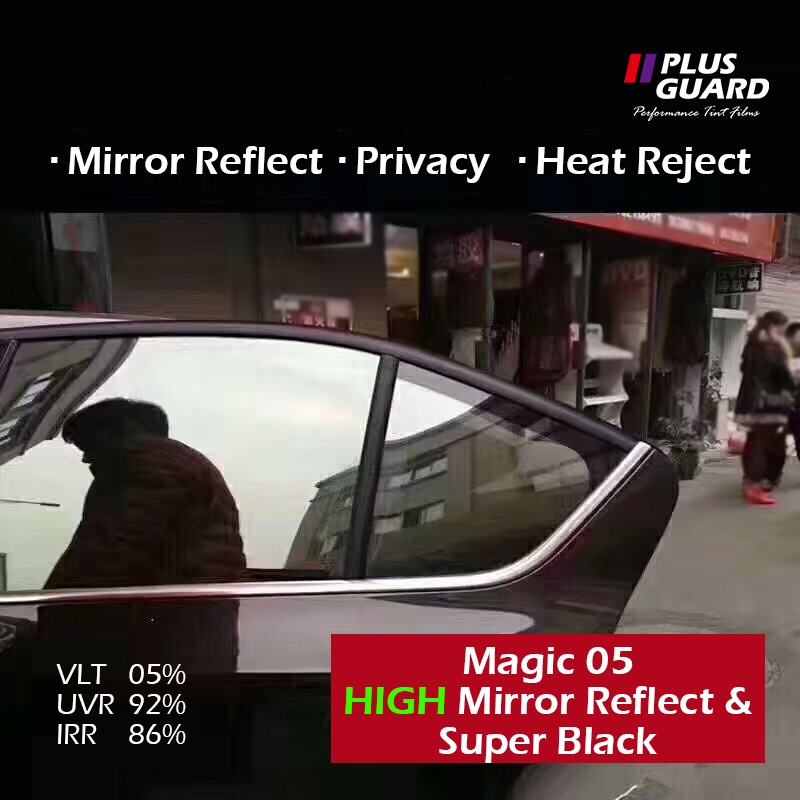 Magic Tint/ Mirror Reflect/ Car Tint films Heat Reject UV protect ...