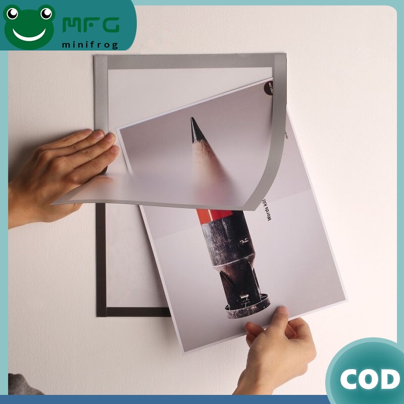 【COD】 A4 A3 Multi-function Photo frame Wall sticker Display card ...