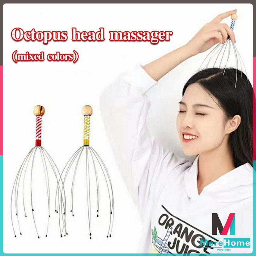 Head Neck Scalp Massager Massage Octopus Stress Release Octopus Head ...