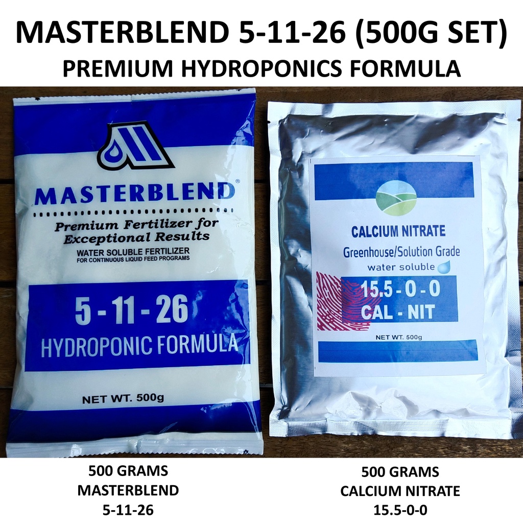 Masterblend 5-11-26 Hydroponics Formula (500 GRAMS SET) 500 G ...