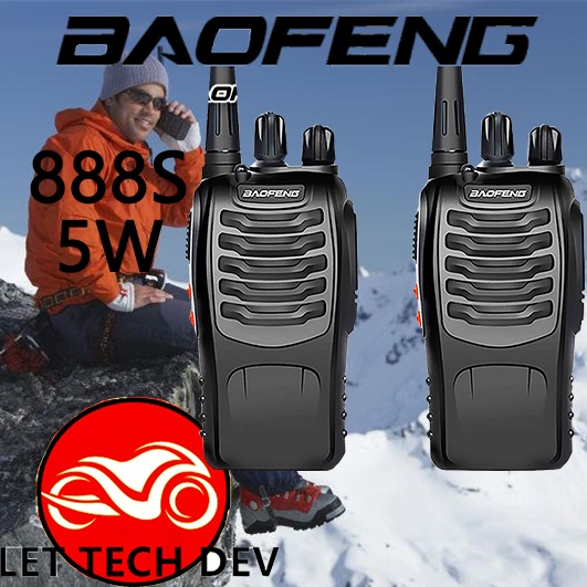 Baofeng BF 888S 5W 16CHs Interphone Two Way Radio Walkie Talkie Set of 2 UHF Original Set Of 2 ...