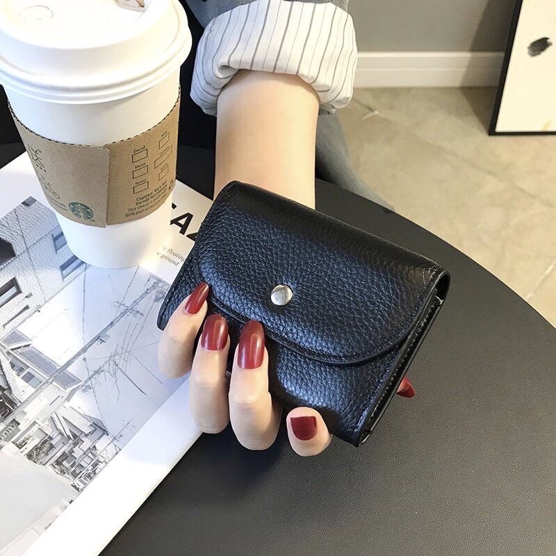 fashion hight quality mini plain color coin holder wallet for womens ...