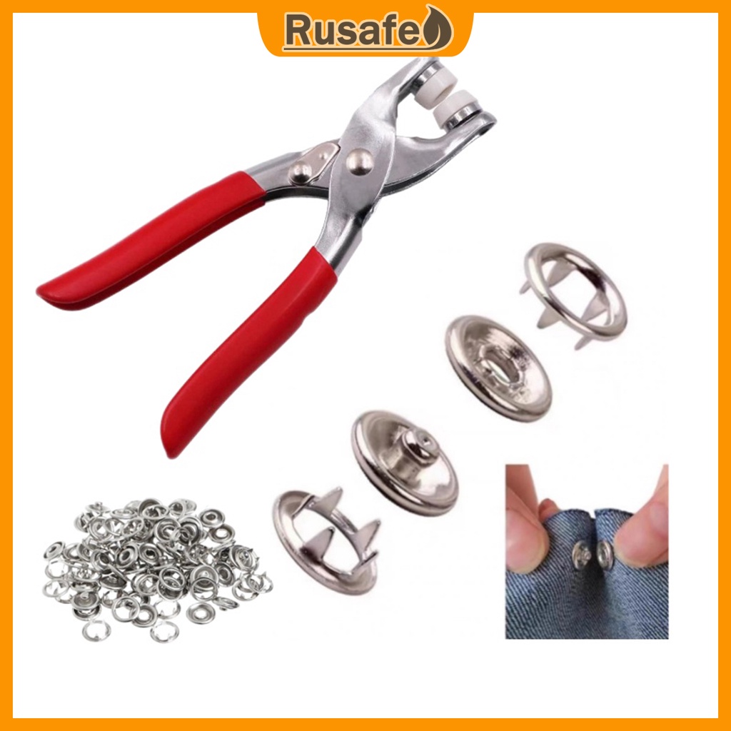 Automatic Buckle Ring Hole Clamp Button Installation Tool Five Claw ...
