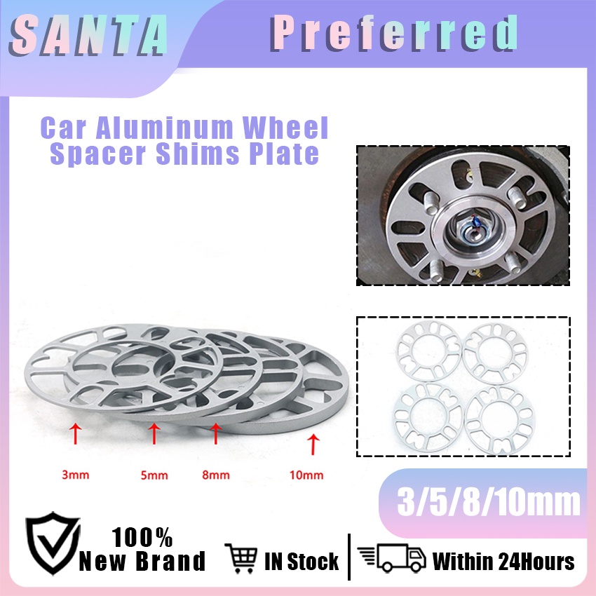 Universal Alloy Car 3-10mm Wheel Spacer For PCD 4x100 4x114.3 5x100 ...