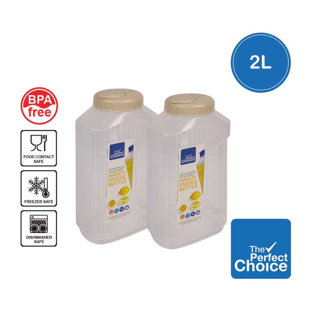 The Perfect Choice Easy Grip Jug 2L | Buy 1 Take 1 Handy Fridge Bottle ...