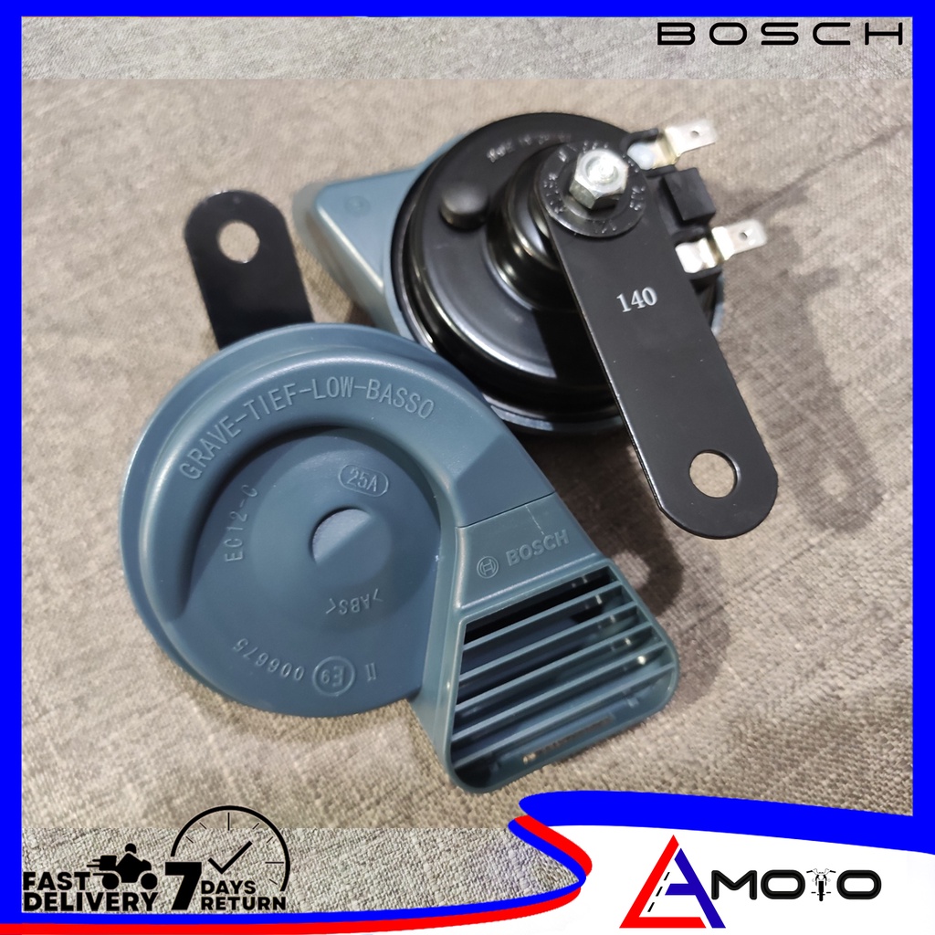 (SET) BOSCH HORN STRIDER ORIGINAL / UNIVERSAL ( BUSINA FOR MOTORCYCLE ...