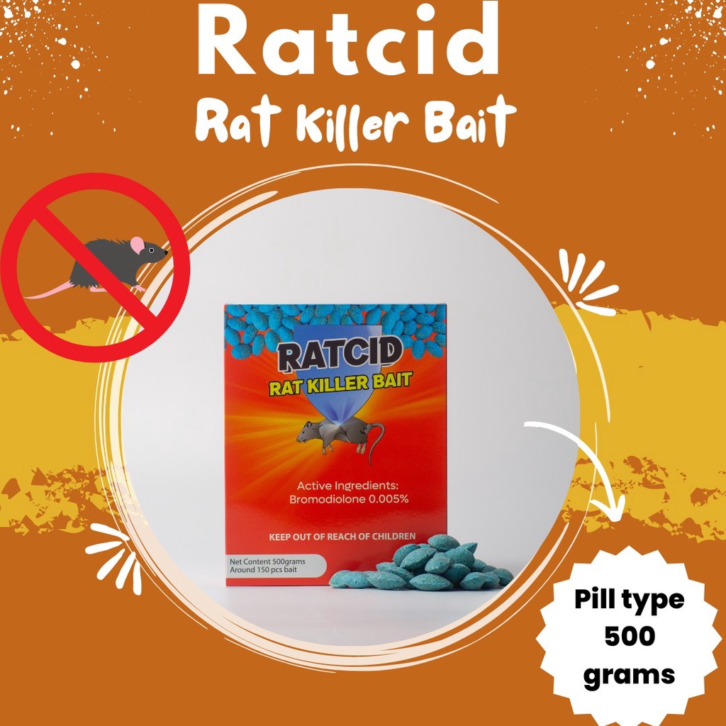 Ratcid Rat Killer Bait 500g (Pill type) | Shopee Philippines