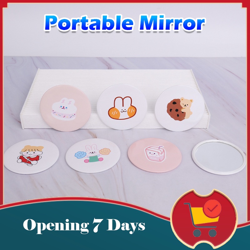 Cartoon Mini Portable Mirror Convenient Circular Hand Mirror Pocket ...
