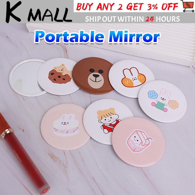 【PH Local】Cute Little Rabbit Cartoon Portable Circular Small Mini ...