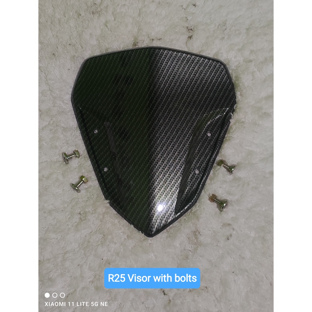 R25 visor with 4pcs bolts and nuts | Shopee Philippines