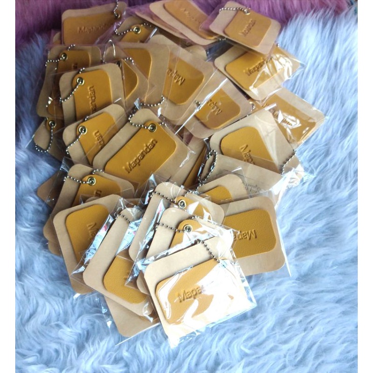 personalized Leather tag / Keychain / luggage / bag tag / Ball chain ...