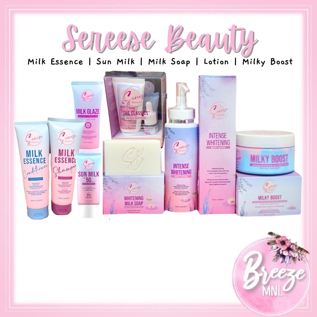Sereese Beauty Drinks MGH PWG EGT Milky Boost, Sun Milk, Lotion or Soap ...