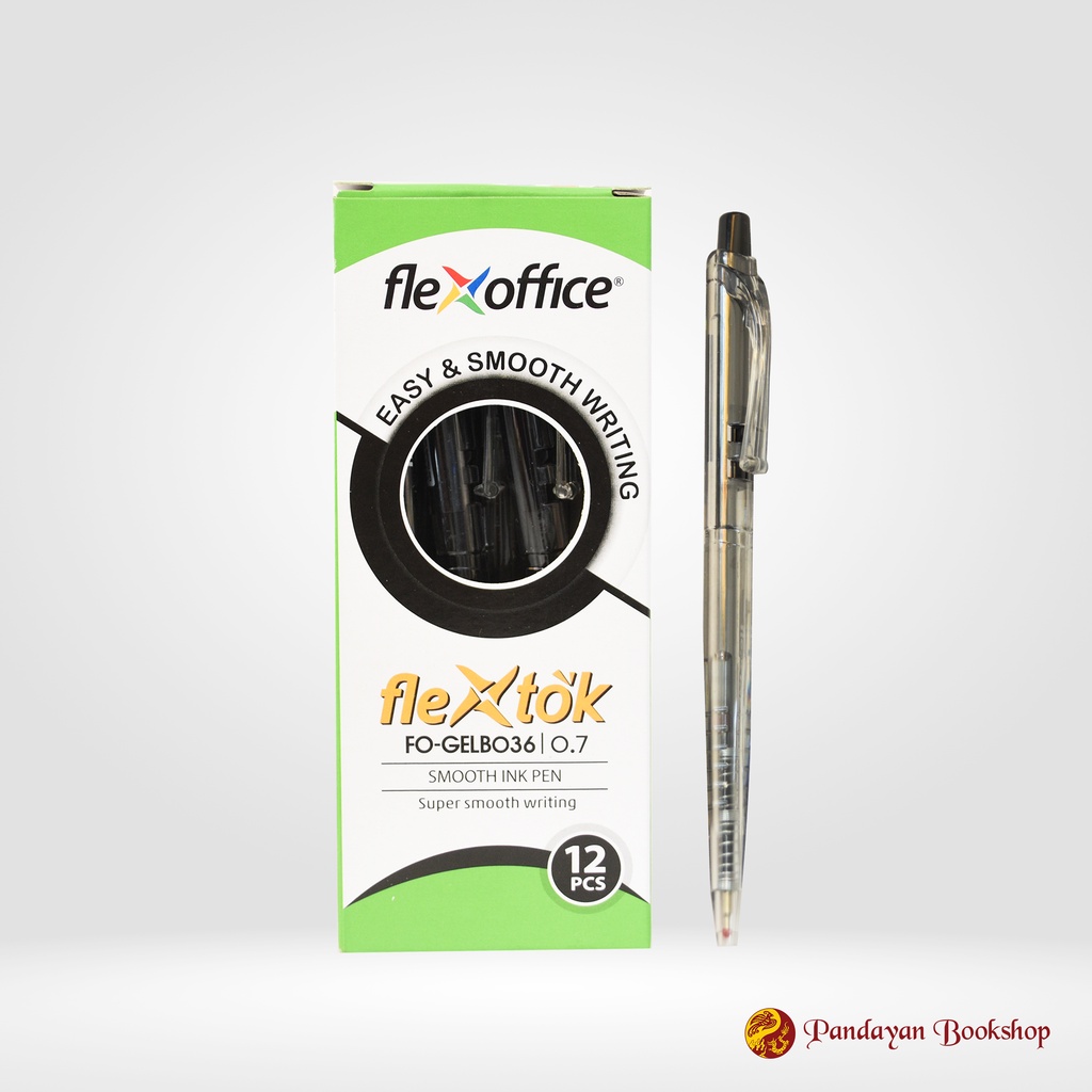 Flextok Retractable Pen FO-GELBO36 0.7 mm 1box | Shopee Philippines