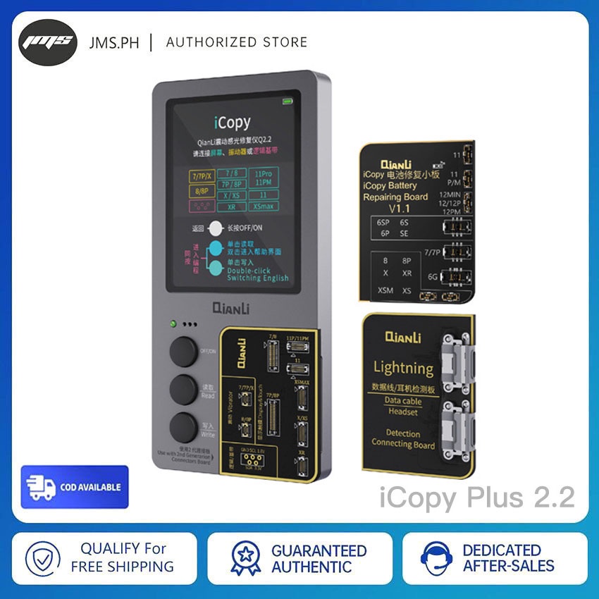 Qianli iCopy Plus V2.2 LCD Ture Tone Virbrator EEPROM Programmer ...