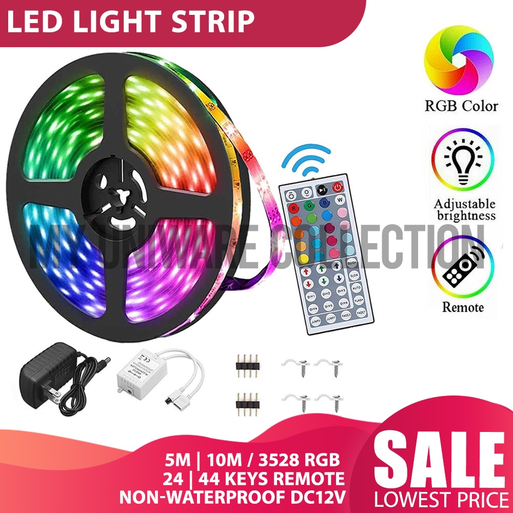 Led Strip Lights 10M 5M Rgb Led Light with Remote for Room Cove Light ...