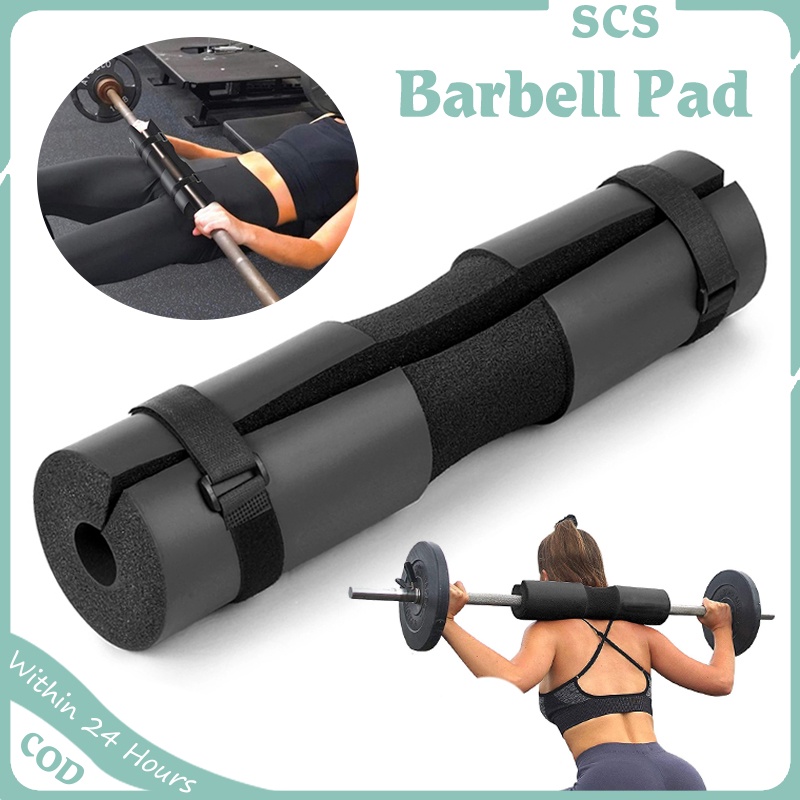 Barbell Squat Pad Neck Shoulder Protective Pad with Safety Straps for ...